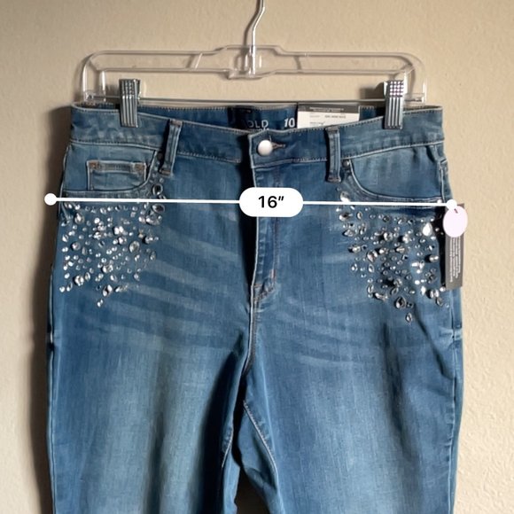 BOLD elements | Jeans | Nwt Bold Elements Gems Curvy Skinny Jeans Size ...